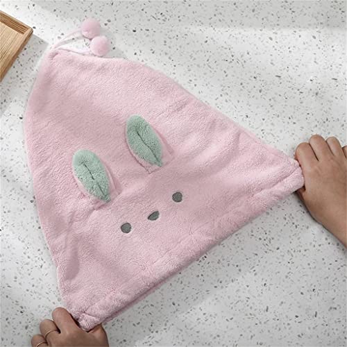LYSLDH Microfiber Soft and Smooth Dry Hair Towel Cute Rabbit Shower Bandana Home Textile Towel Wearable Towel ( Color : Gray , Size