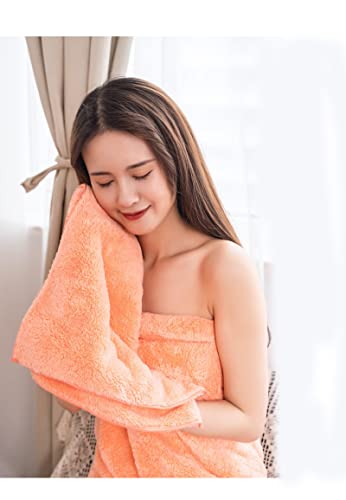 Salon and homeuse Soft Towel Coral Velvet(12-Pack, 14x29 inches) Quick-Dry Soft and Super Absorbent Microfiber Polyester Gym Hand Towel (Pink, Coral Velvet)