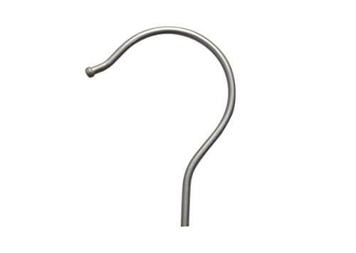NAHANCO 20814RC Wooden Pant/Skirt Hanger, 14", Rubberized Black Coating (Pack of 100)