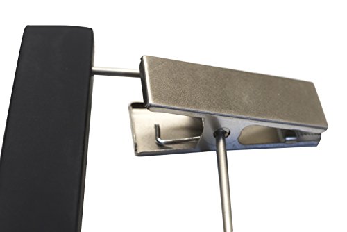 NAHANCO 20814RC Wooden Pant/Skirt Hanger, 14", Rubberized Black Coating (Pack of 100)