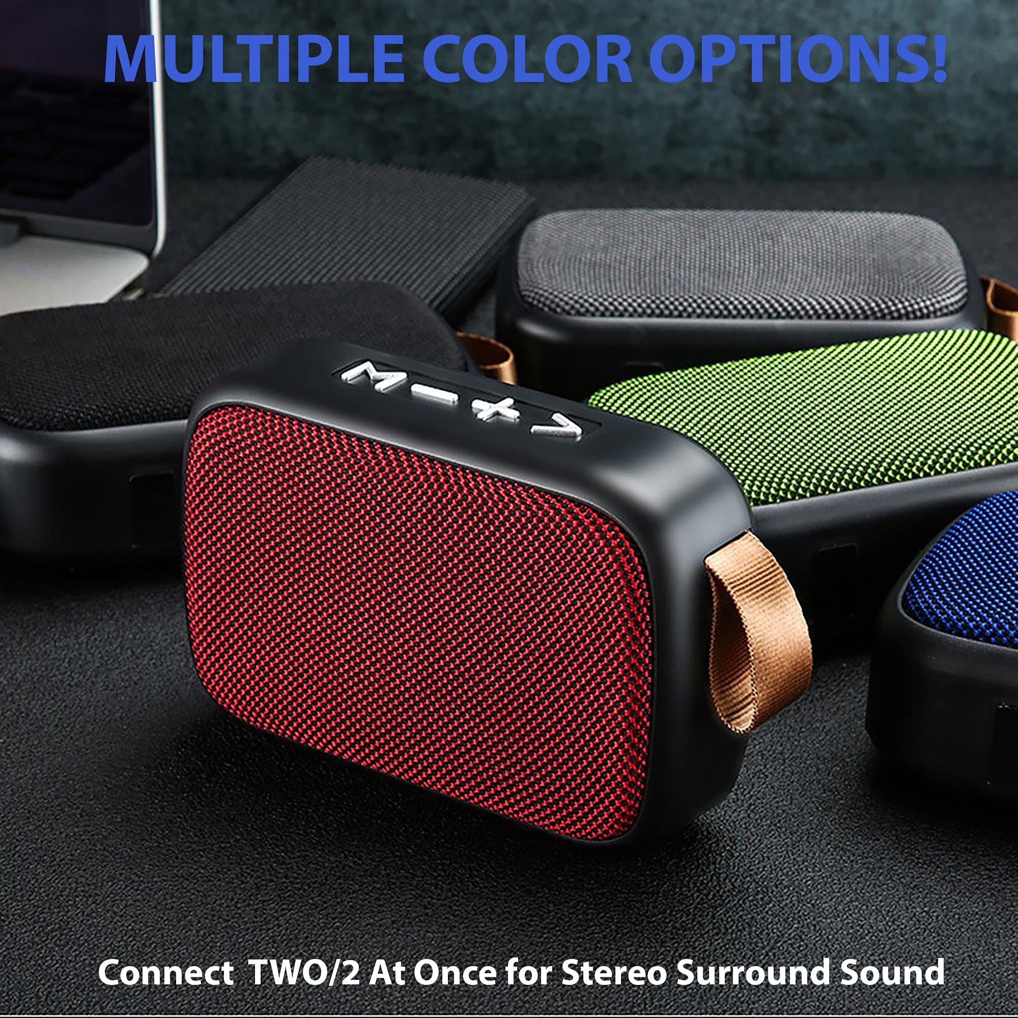 Tek Styz Speaker Compatible with Your Bose AE2w Fabric Design 3W Playtime 6H Indoor, Outdoor Travel (Black)