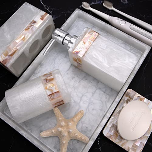 CZDYUF Resin Toilet Mouth Cup Kit Bathroom Electric Toothbrush Set Bathroom Set