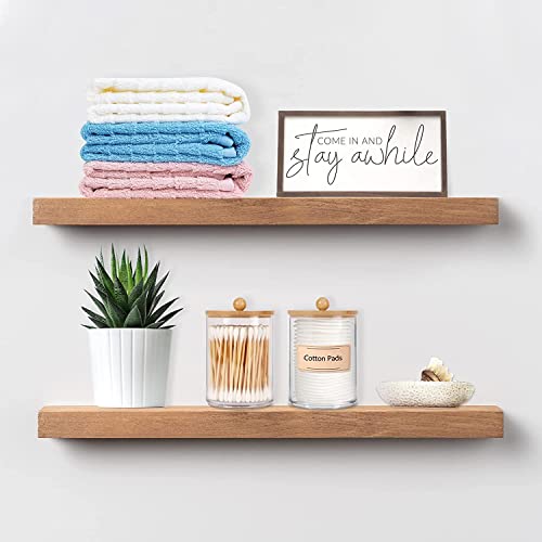 SGHUO 4 Pack 10oz Qtip Holder High Bathroom Organizer Set