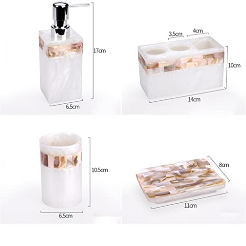 CZDYUF Resin Toilet Mouth Cup Kit Bathroom Electric Toothbrush Set Bathroom Set