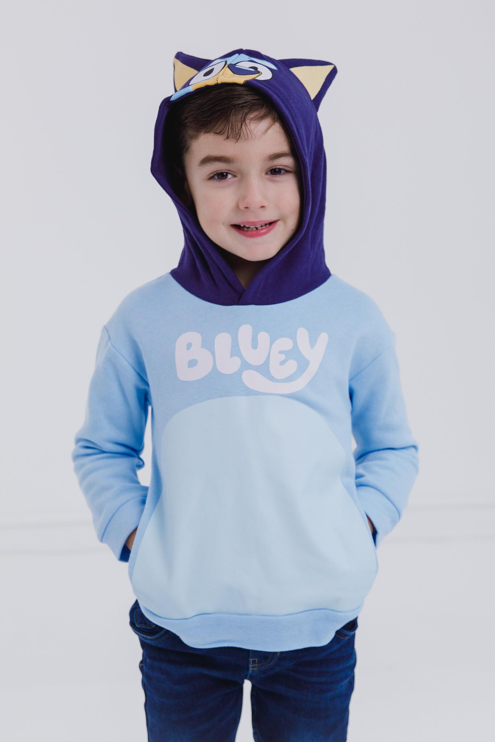 Bluey Little Boys Fleece Matching Family Cosplay Pullover Hoodie 6