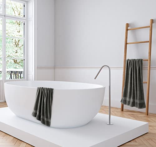 Oakias Grey Bath Towels – 4 Pack – 27 x 54 Inches – Highly Absorbent, 600 GSM Fluffy & Soft Luxury Bath Sheets