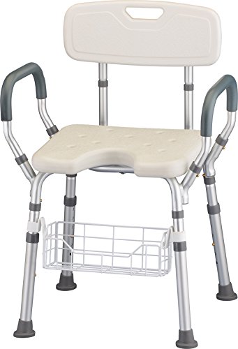 Nova Shower Chair Basket Accessory, Shampoo & Soap Holder for Shower & Bath Chair, Basket Caddy for Bath & Shower Chair, Universal Fit