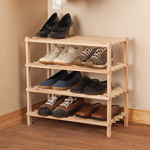Fox Valley Traders Wooden Shoe Rack by LivingSURETM