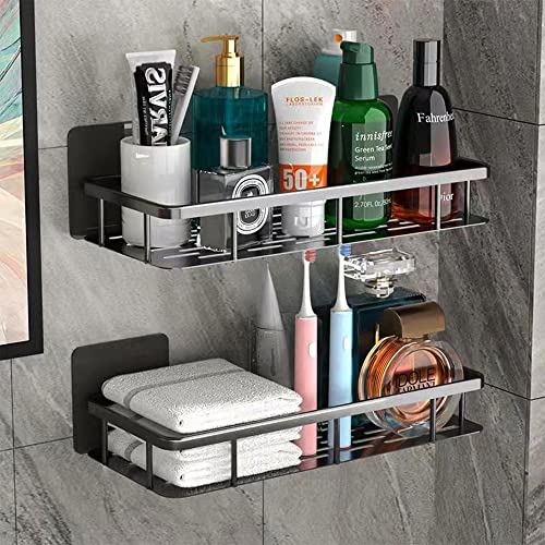 2 Pack Shower Shelf for Inside Shower,Shower Caddy Organizer Wall Mounted| Shower Storage Basket Rack for Bathroom, Lavatory, Washroom, Restroom, Toilet, Kitchen