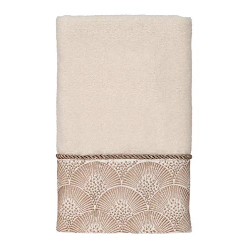 Avanti Linens Deco Shell Hand Towel, One Size, Ivory