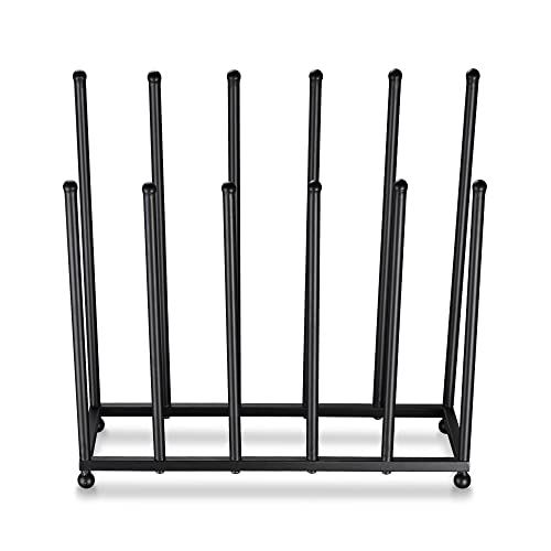 Free Standing Shoe Racks, Modern Black Metal Boot Organizer, Tall Boots Storage, Holds 6 Pair for Dorm Room, Closet, Entryway, Bedroom, Patio Outdoor, Hallway, Black Shoe Rack Organizer, Shoe Storageā¦