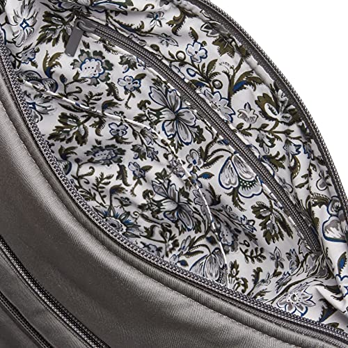 Vera Bradley Women's Cotton Utility Crossbody Purse, Galaxy Gray - Recycled Cotton, One Size