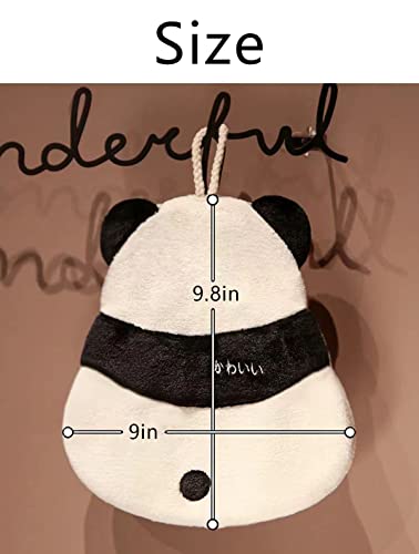 Pandas and Bees Funny Hand Towels - Cute Bathroom Kitchen Towels Decorative Pandas and Bees Decor Hanging Face Towels Absorbent Soft-Super Soft Highly Absorbent Towel for Bathroom