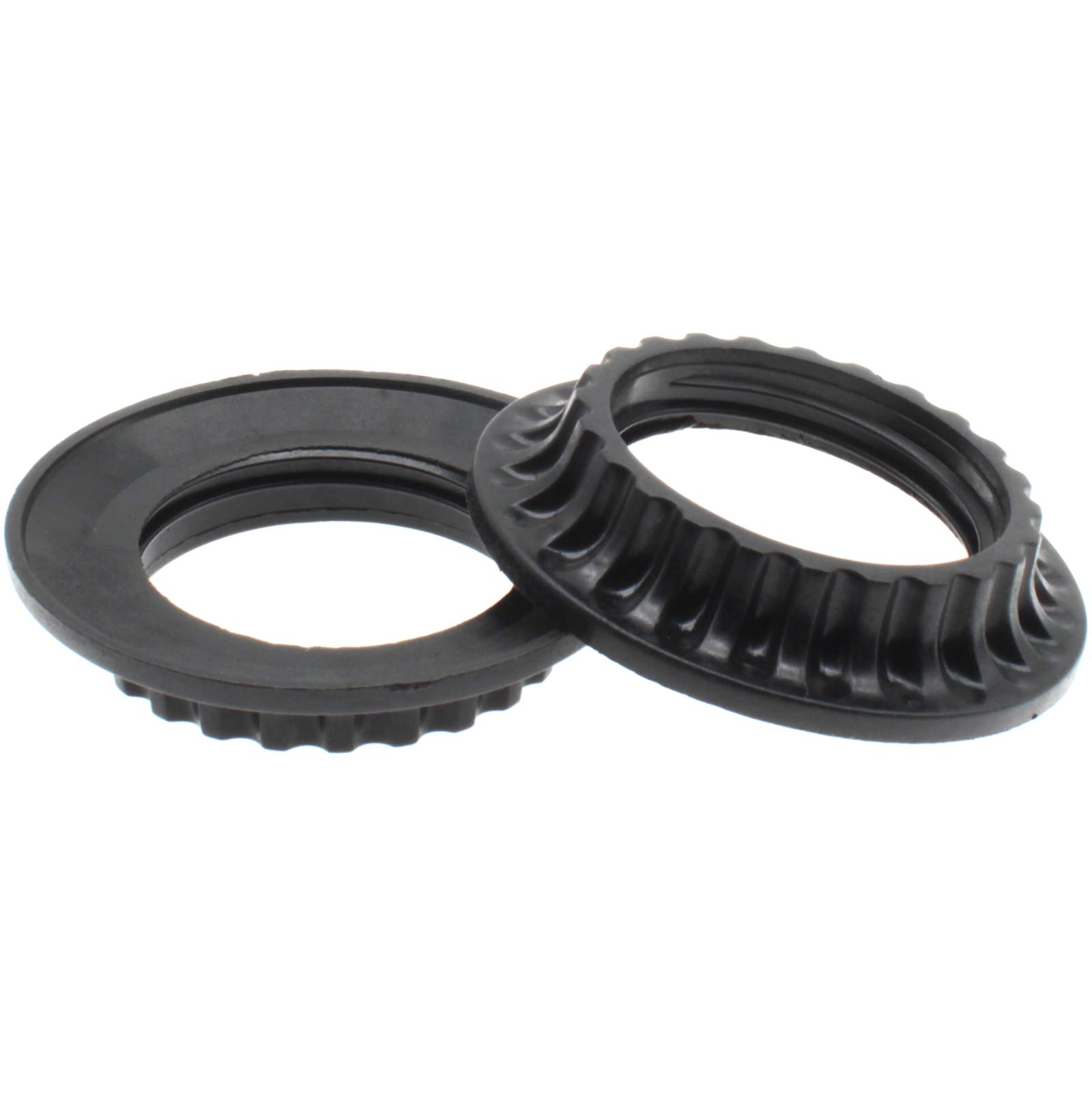 1.26 Inch E26 Light Socket Collar Ring 2 Pcs Black Lamp Shade Collar Rings Retainer Rings and Replacement Adapter