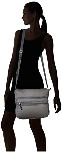 Vera Bradley Women's Cotton Utility Crossbody Purse, Galaxy Gray - Recycled Cotton, One Size