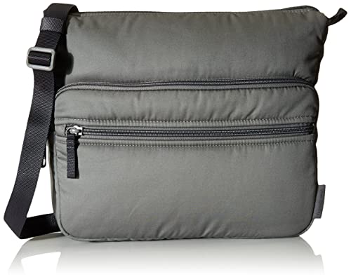 Vera Bradley Women's Cotton Utility Crossbody Purse, Galaxy Gray - Recycled Cotton, One Size