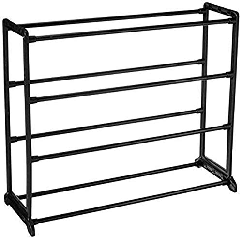 Sunbeam 12-Pair Shoe Rack, Black (SR00754)