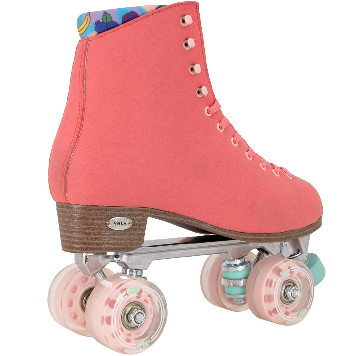VNLA Parfait Outdoor Roller Skates for Women | Stylish Design, Comfortable, and Durable Quad Skates | Coral, Ladies 6