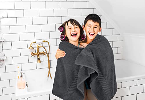 Utopia Towels - Luxurious Jumbo Bath Sheet 2 Pack - 600 GSM 100% Cotton Highly Absorbent and Quick Dry Extra Large Bath Towel - Super Soft Hotel Quality Towel (35 x 70 Inches, Grey)