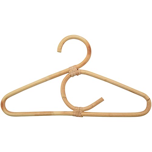 Yothfly 4Pcs Rattan Clothes Hanger Nordic Style Kids Garments Organizer Rack Children Hanger Kids Hangers for Clothes