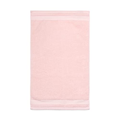 MARTHA STEWART 100% Cotton Bath Towels Set - 6 Piece Set | 2 Bath Towels - 2 Hand Towels - 2 Washcloths | Quick Dry Towels | Plush Towels | Absorbent | Ideal For Everyday Use | Blush Pink Towels