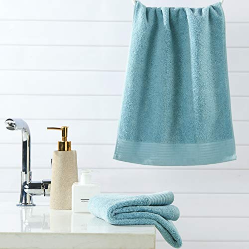 VANZAVANZU Hand Towels for Bathroom, 6 Pack Premium Hand Towels Set, 16×28 Inches Ultra Soft Cotton Highly Absorbent Bathroom Hand Towels Bath Towels (Turquoise)