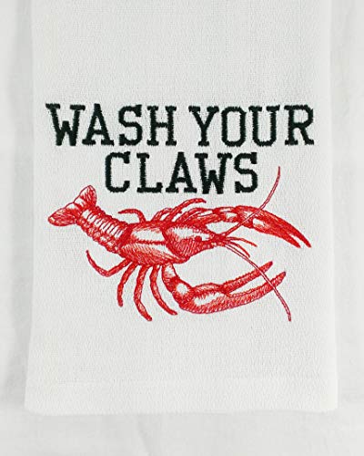 Crawfish Funny Kitchen Towel Wash Your Claws