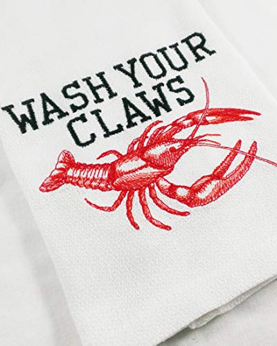 Crawfish Funny Kitchen Towel Wash Your Claws