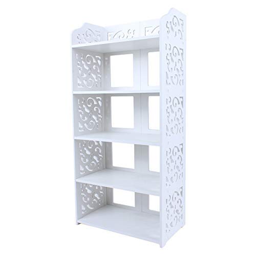 ZUQIEE Shoe Rack 5-Tier Wood Storage Stand Free Standing Shoe Organiser Shelf, White, 15.7 X 9.1 X 35.4inch Shoe Rack