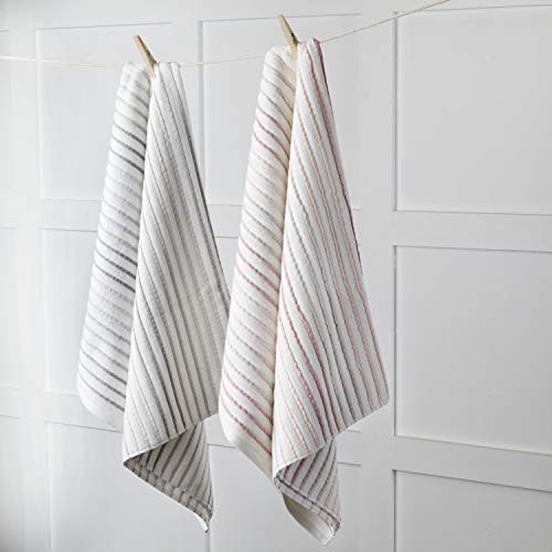 SKL Home by Saturday Knight Ltd. Tie Dye Stripe 2-Piece Cotton Hand Towel Set, Gray