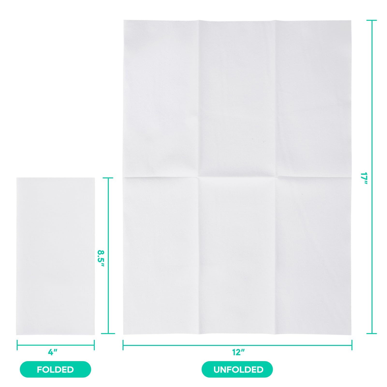 100PACK Disposable Hand Towels for Bathroom, Soft and Absorbent Paper Guest Towels Disposable Decorative Bathroom Hand Napkins for Kitchen, Parties, Weddings, Dinners