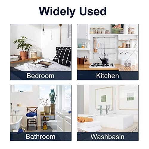 Huryfox Corner Shower Caddy Bathroom Organizer Shower Shelf with Hooks, Adhesive Shower Shelves, Wall Mounted Shampoo Holder, 2 Pack Shower Racks for Inside Shower, Black