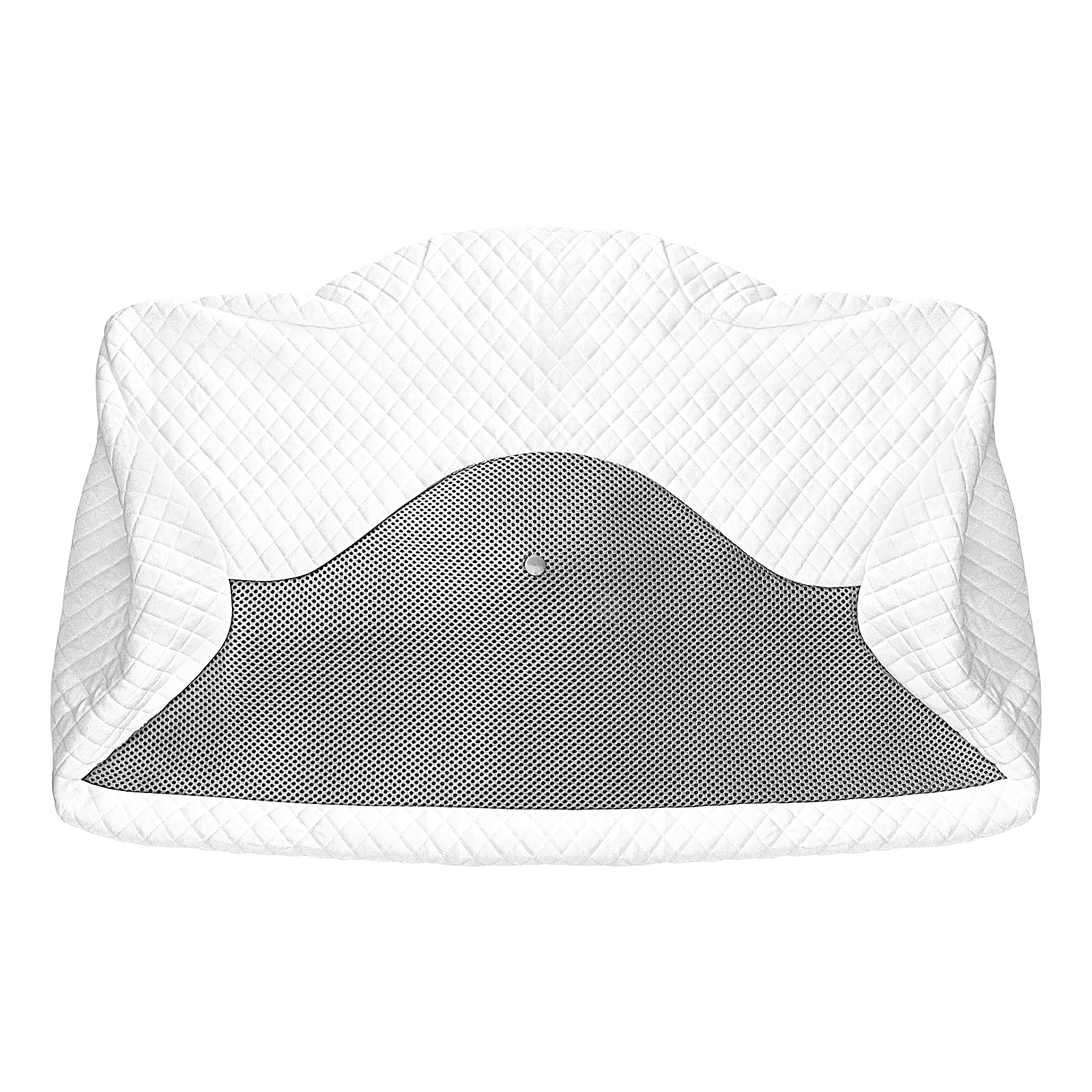 HOMCA Pillowcase for Memory Foam Cervical Pillow, Hypoallergenic Contour Pillow Case, 1Pack, Grey (Suitable for Pillow Model: PL01)
