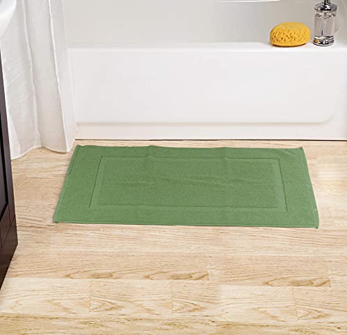 Utopia Towels Bundle Pack of 600 GSM Bath Sheet Set (2-Pack) and Banded Bath Mats (2-Pack) β 100% Ring-Spun Cotton β Highly Absorbent β Soft & Luxurious β Sage Green
