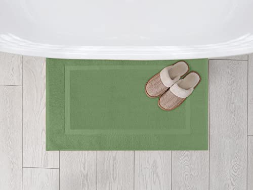 Utopia Towels Bundle Pack of 600 GSM Bath Sheet Set (2-Pack) and Banded Bath Mats (2-Pack) β 100% Ring-Spun Cotton β Highly Absorbent β Soft & Luxurious β Sage Green