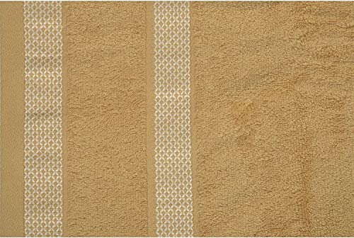 CASA COPENHAGEN Solitaire Luxury Hotel & Spa Quality, Beach Towel, 600 GSM Premium Cotton, 2 Piece Bath Sheet Set, Size - 36 x 72 Inches - Beige