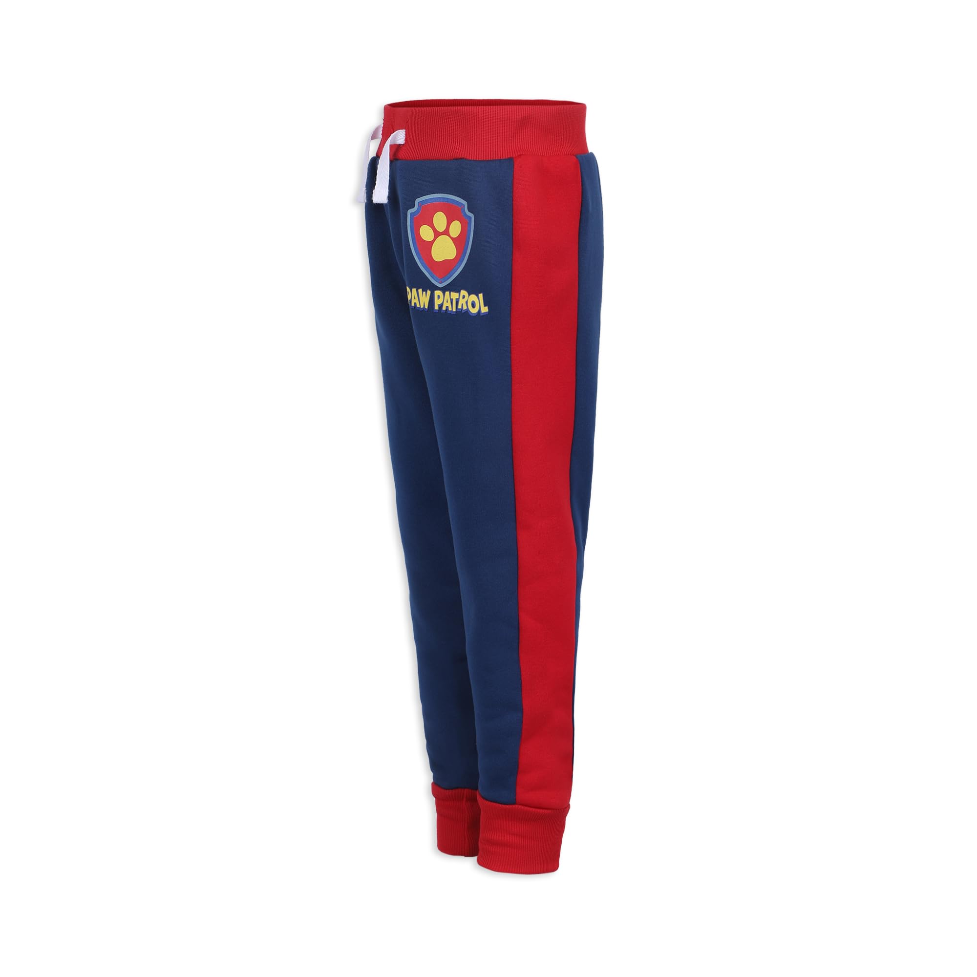 Paw Patrol Nickelodeon Marshall, Chase and Rubble Boys’ Sweatshirt and Jogger Set for Toddler and Little Kids – Navy/Red