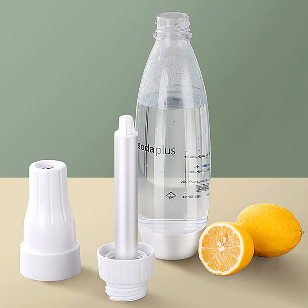 KESYOO Hand Tools Fizzy Drink Machine Sparkling Hand Operated Soda Makers Exchange Carbonator Bottles for DIY Bubble Making Juices Lemonades Cocktail Drinks White Foam Maker
