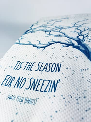 "Tis The Season For No Sneezin" - Fun Disposable Lightweight Guest Towels for use in Restroom, Bathroom Washroom or Kitchen