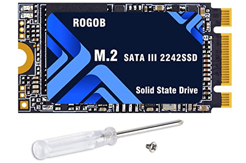 ROGOB 256GB M.2 SATA SSD 2242 NGFF B&M Key Internal Solid State Drive 6Gb/s for Desktop Laptop PC