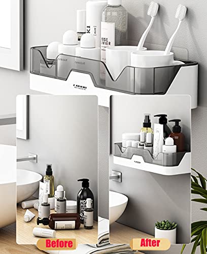 EigPluy Shower Caddy,Adhesive Shower Shelves,Wall Mount Shower Storage Organizer Rack,No Drilling Shower Shelf for Inside Shower(2 Pack)