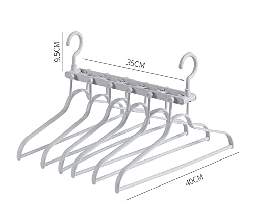Multifunctional Cloth Hanger Space Saving, 6 pcs One Set to Save Your Space and Traceless Cloth Hanger with Heavy Duty Quality Hanger