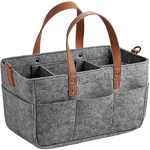 Newly Designed Large Portable Bag, Foldable Storage Bag Portable Lightly Multifunction Changeable Compartments Storage Bag,Storage for Bathing Products, Blankets, Clothes Supplies (Gray A)
