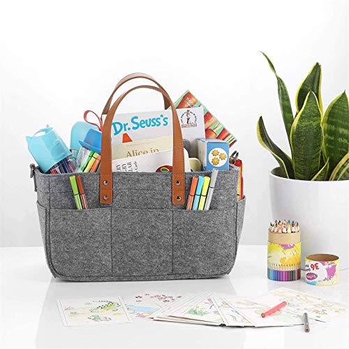 Newly Designed Large Portable Bag, Foldable Storage Bag Portable Lightly Multifunction Changeable Compartments Storage Bag,Storage for Bathing Products, Blankets, Clothes Supplies (Gray A)