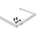 Nexel 36"W x 18"D Poly-Z-Brite Three-Sided Wire Frame