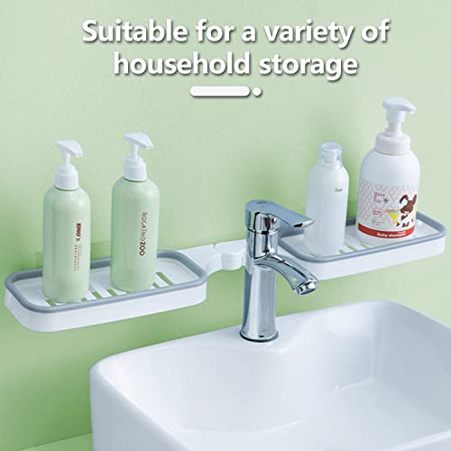 Bathroom Corner Punch-free Rack Adhesive Corner Shelf 180 Degree Rotating Shower Rack Adhesive Shower Caddy bathroom shelf tray bathroom shelf adhesive rack for shower corner shelf rack bathroom