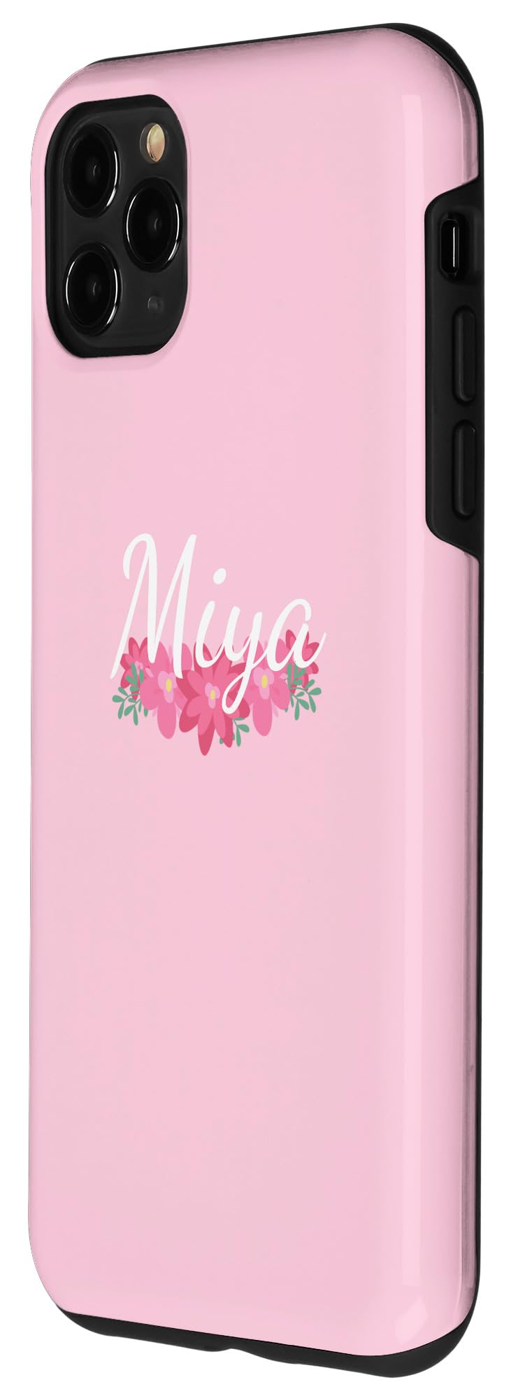 iPhone 11 Pro Max Miya - Custom Floral Phone Cover Pink Personalized Case