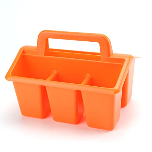 6pcs Storage Caddy, Shower/Bath Caddy with 4 compartment for Shampoo,Combs,Brushes,Samll Toys,Classroom Caddies for Teachers and Daycare Supplies for pens, markers and small craft tools