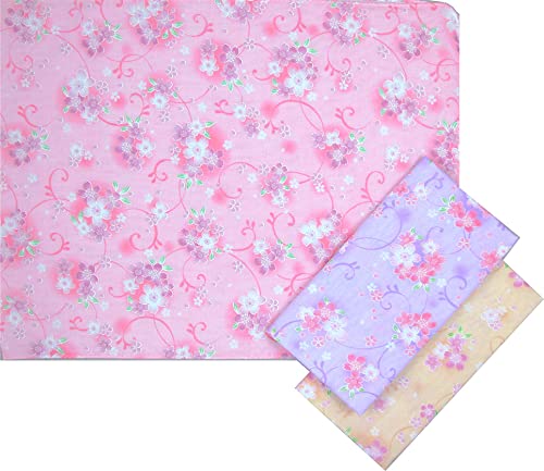 MIKURA Double Gauze Tenugui, Japanese Towel, Sakura, Cherry Blossom (Purple)