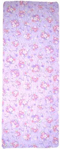 MIKURA Double Gauze Tenugui, Japanese Towel, Sakura, Cherry Blossom (Purple)